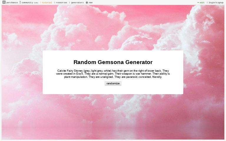 Random Gemsona Generator