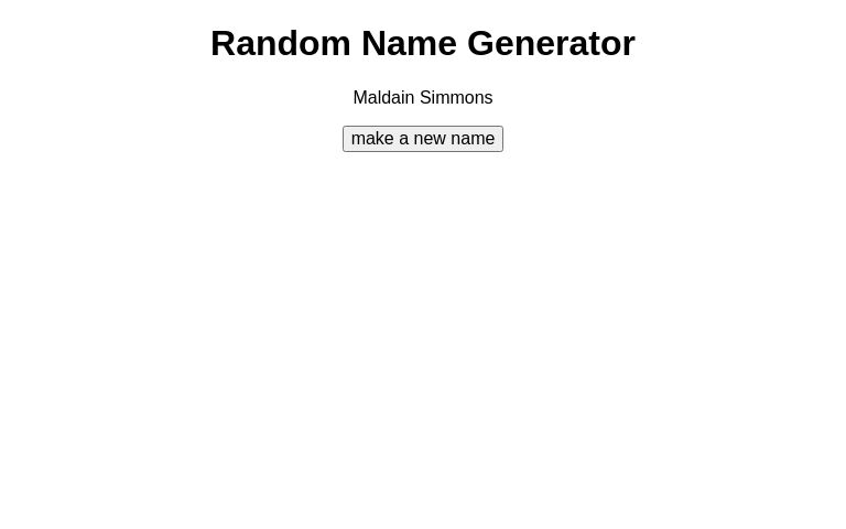 Random Name Generator