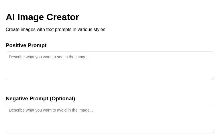 AI Image Creator ― Perchance Generator