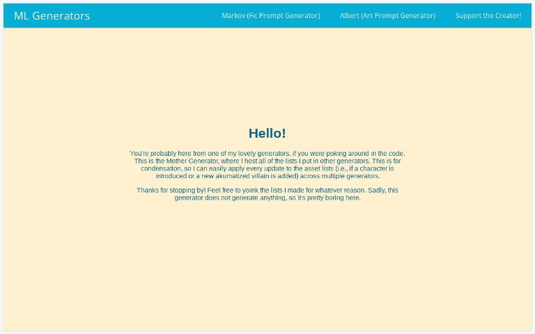 Hello! ― Perchance Generator