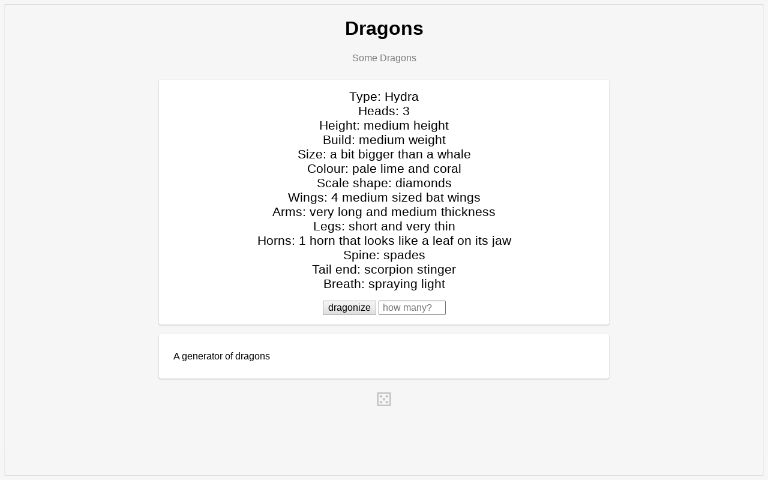 Dragons ― Perchance Generator