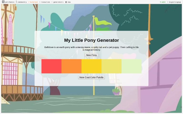 My Little Pony Generator