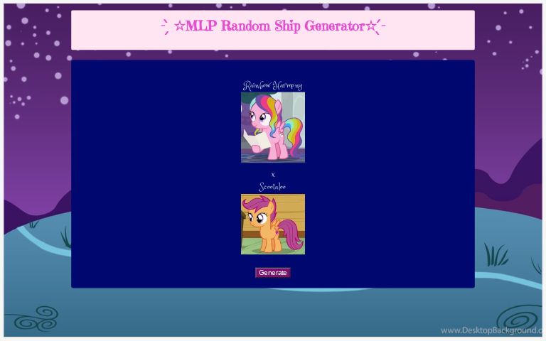 - ̗̀ ☆MLP Random Ship Generator☆ ̖́-