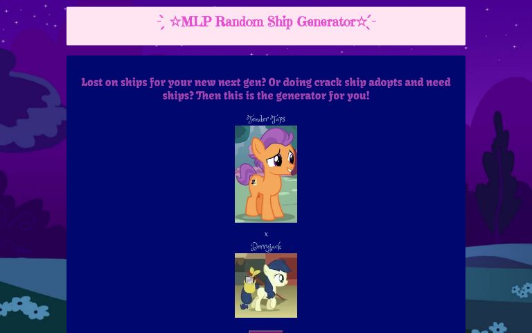 - ̗̀ ☆MLP Random Ship Generator☆ ̖́-
