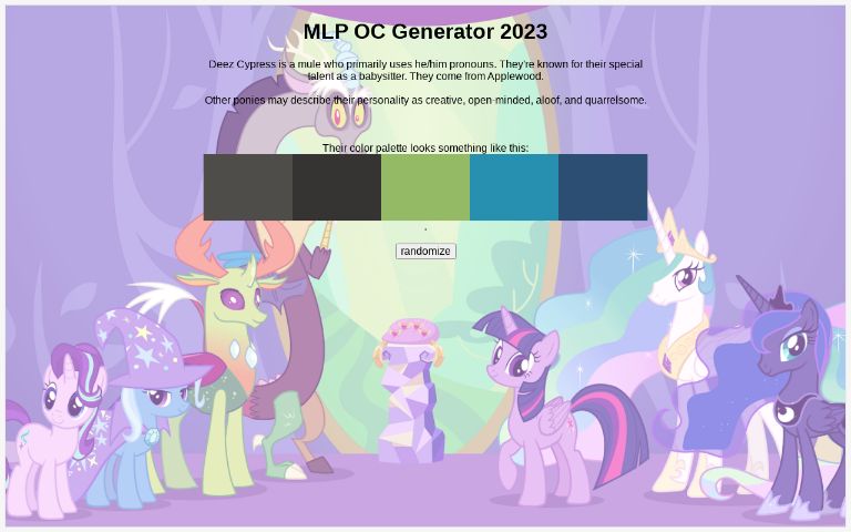 MLP OC Generator 2023