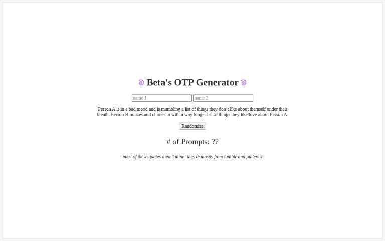 Beta's OTP Generator