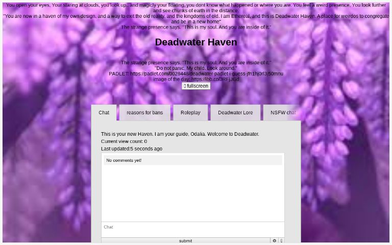 Deadwater Haven ― Perchance Generator