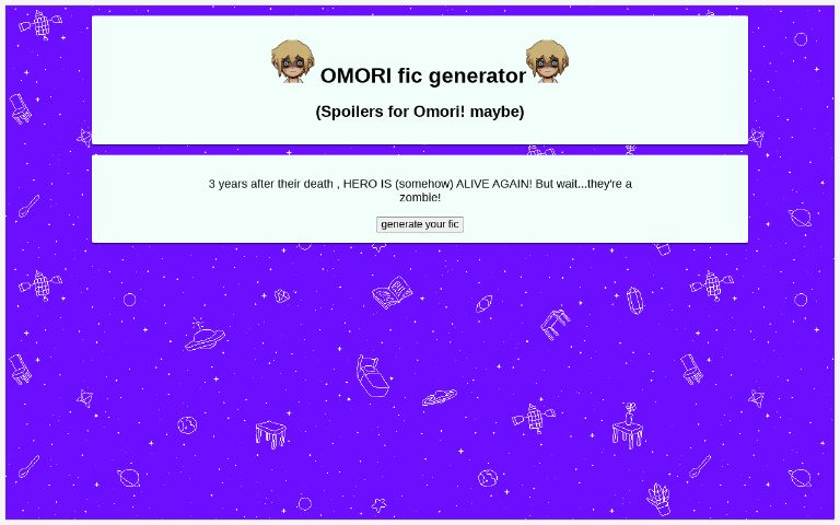 OMORI fic generator
