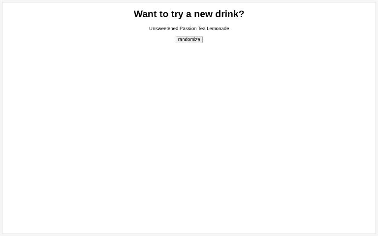 Want to try a new drink? ― Perchance Generator