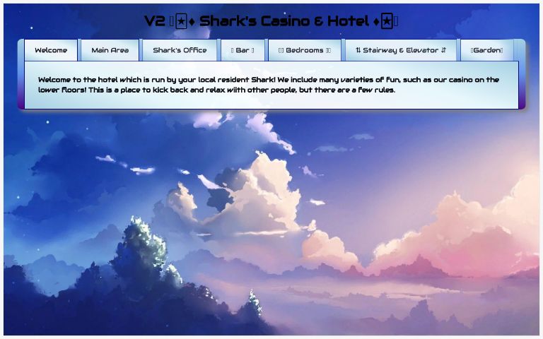 V2 🃏♦ Shark's Casino & Hotel ♦🃏 ― Perchance Generator