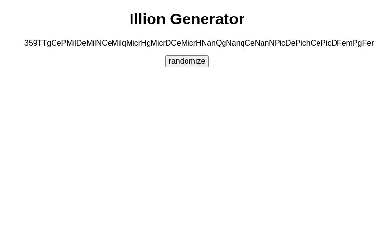 Illion Generator
