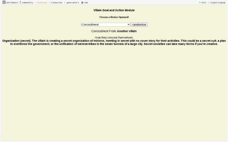 Mod Antagonist Actionsv2 ― Perchance Generator