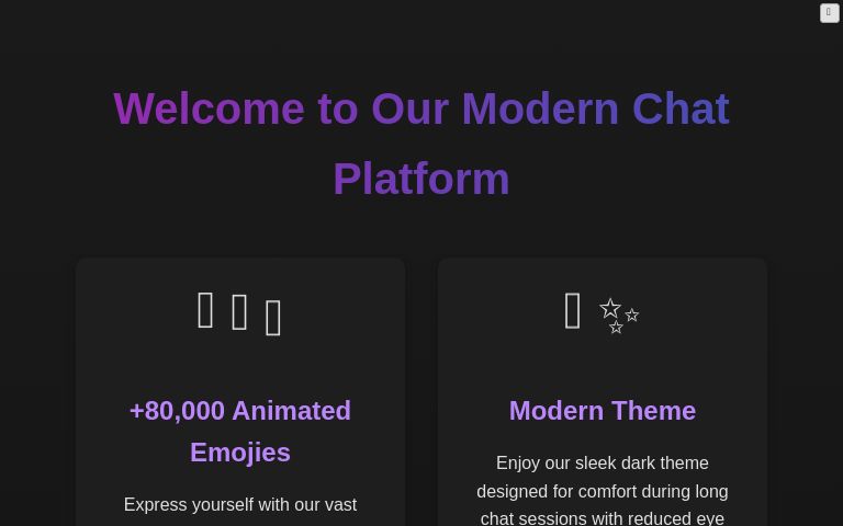 Welcome to Our Modern Chat Platform