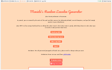 Monicle's Random Loxodon Generator