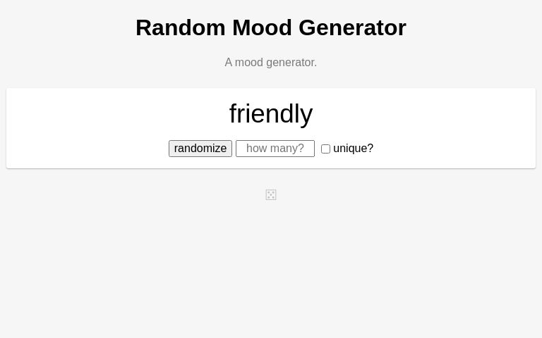Random Mood Generator
