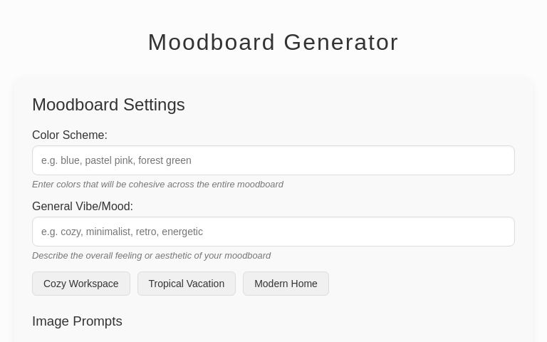 Moodboard Generator