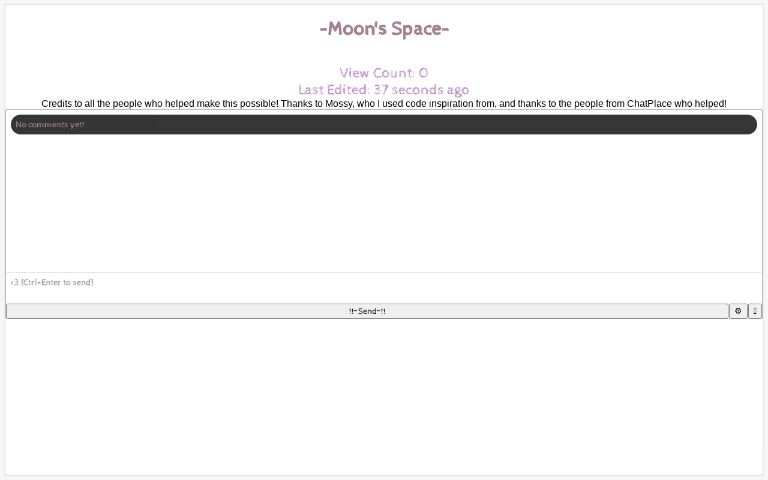 -Moon's Space- ― Perchance Generator