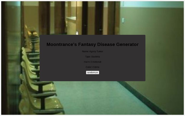Moontrance's Fantasy Disease Generator
