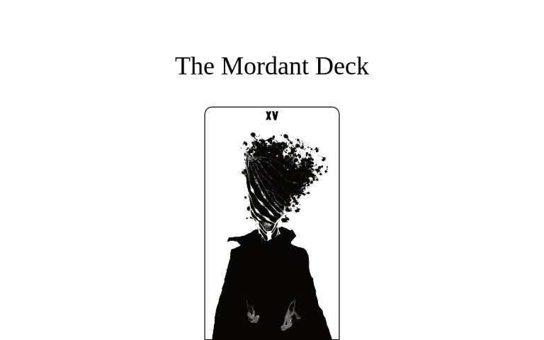 The Mordant Deck ― Perchance Generator