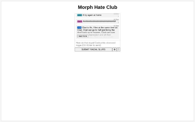 Morph Hate Club ― Perchance Generator