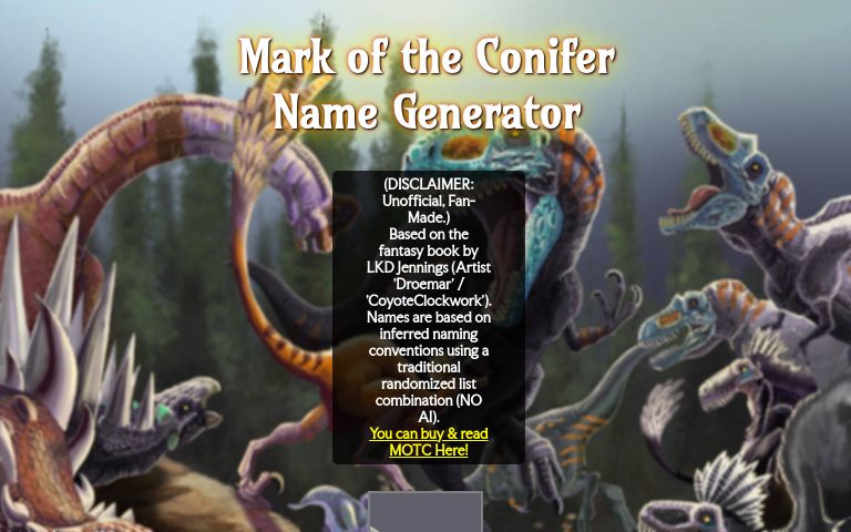 Mark of the Conifer Name Generator