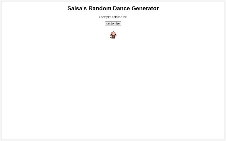 Salsa's Random Dance Generator
