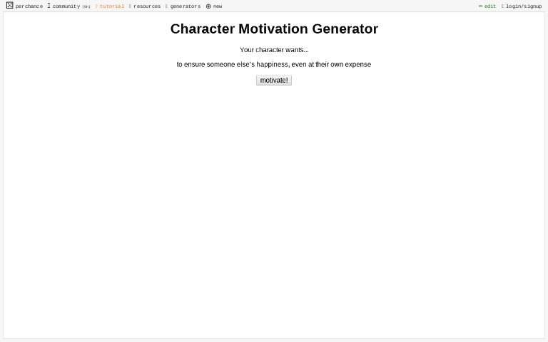 Character Motivation Generator