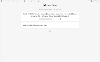 Movie Gen ― Perchance Generator