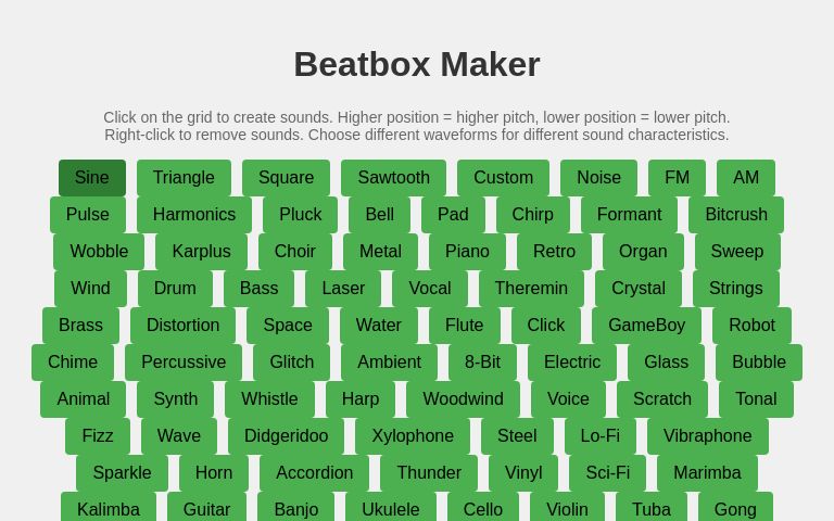 Beatbox Maker ― Perchance Generator
