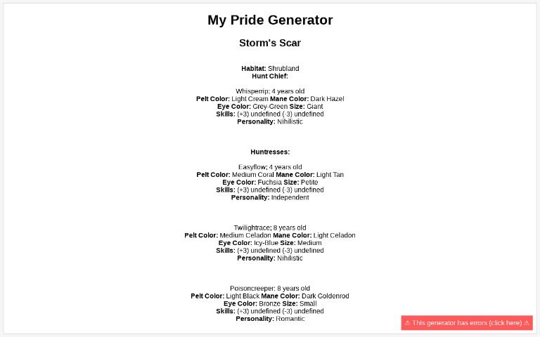 My Pride Generator