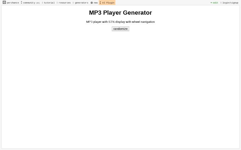 MP3 Player Generator
