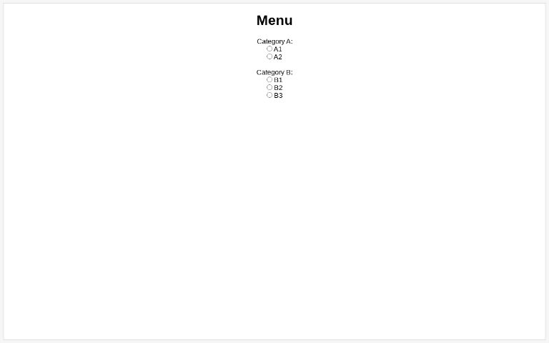 Menu ― Perchance Generator
