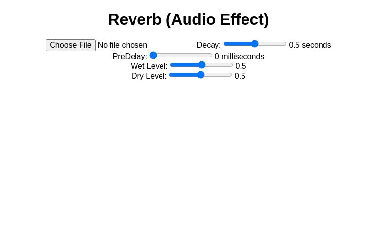 Reverb (Audio Effect) ― Perchance Generator