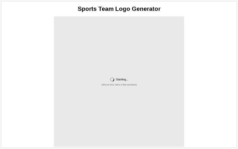 Sports Team Logo Generator