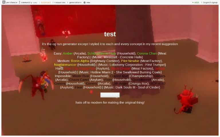 test ― Perchance Generator