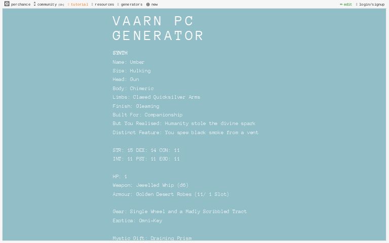 Vaarn pc Generator