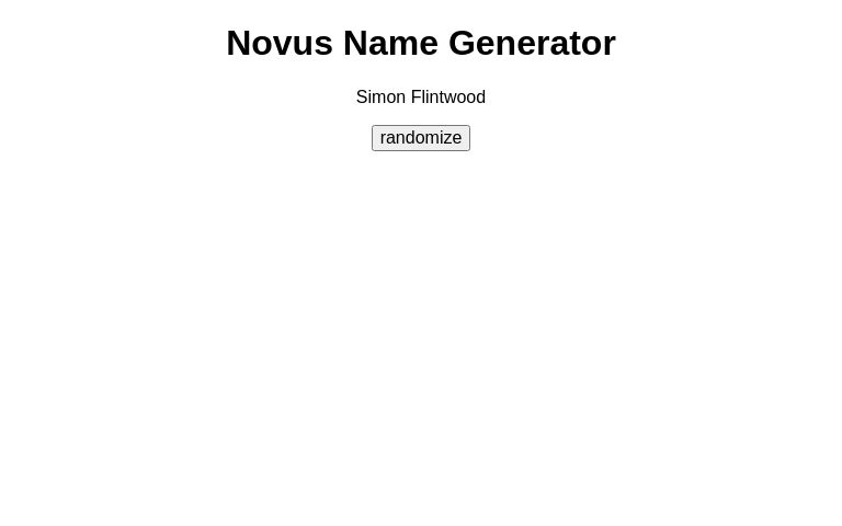 Novus Name Generator