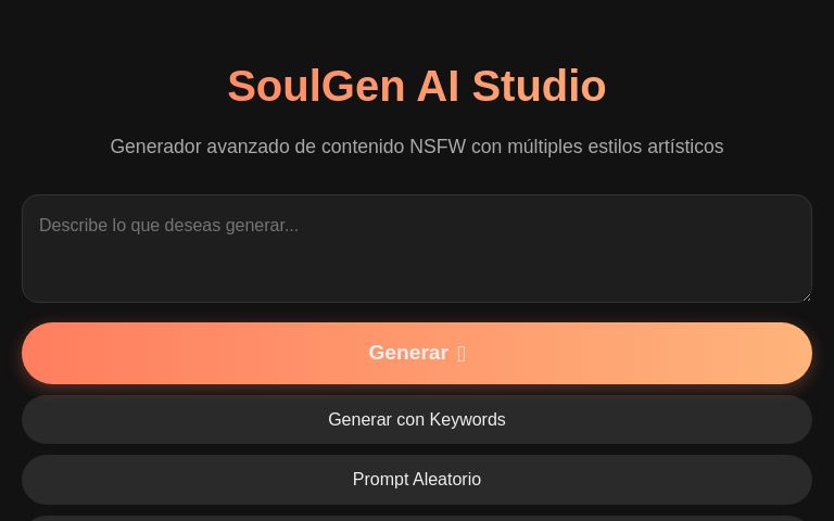 SoulGen AI Studio ― Perchance Generator