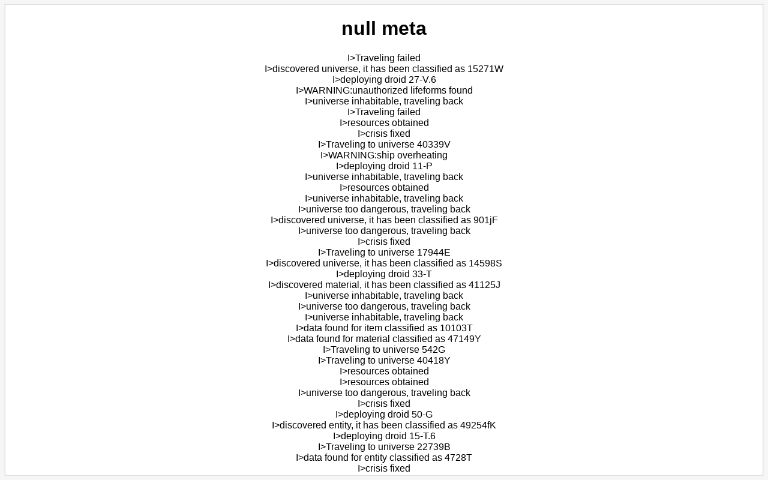 null meta ― Perchance Generator