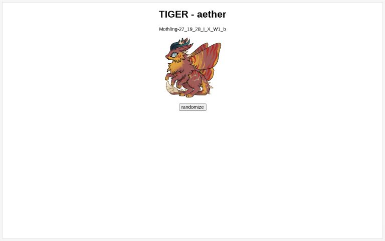 TIGER - aether ― Perchance Generator