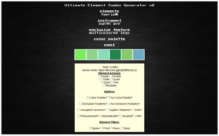 Msm Elements 1 ― Perchance Generator