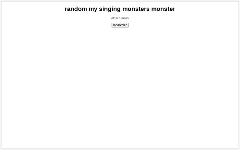 random my singing monsters monster ― Perchance Generator