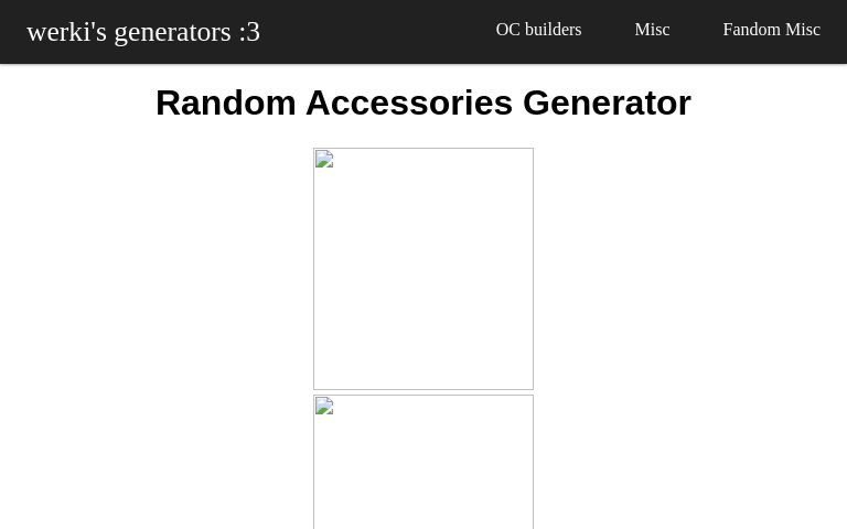 Random Accessories Generator