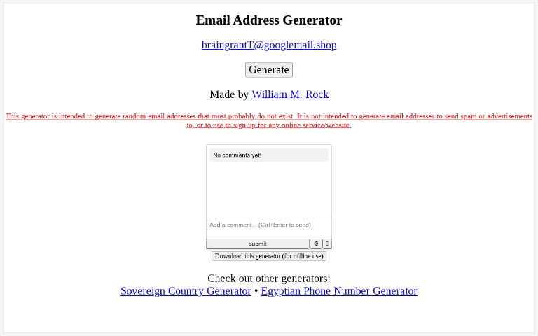 Email Address Generator
