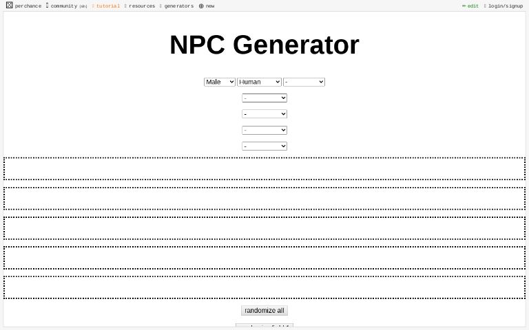 NPC Generator