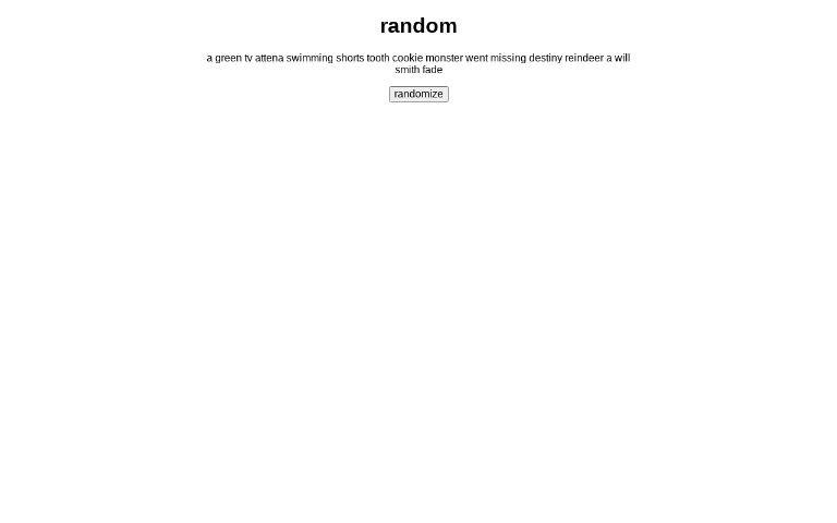 random ― Perchance Generator