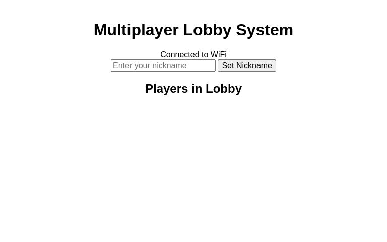 Multiplayer Lobby System ― Perchance Generator