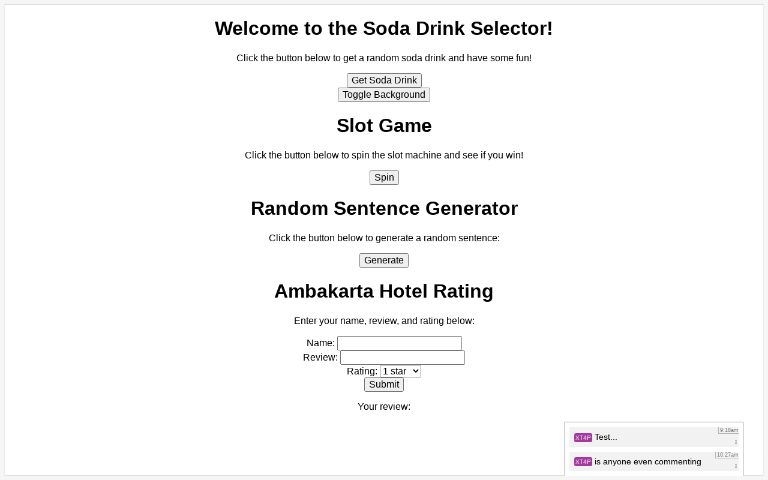 Welcome to the Soda Drink Selector! ― Perchance Generator
