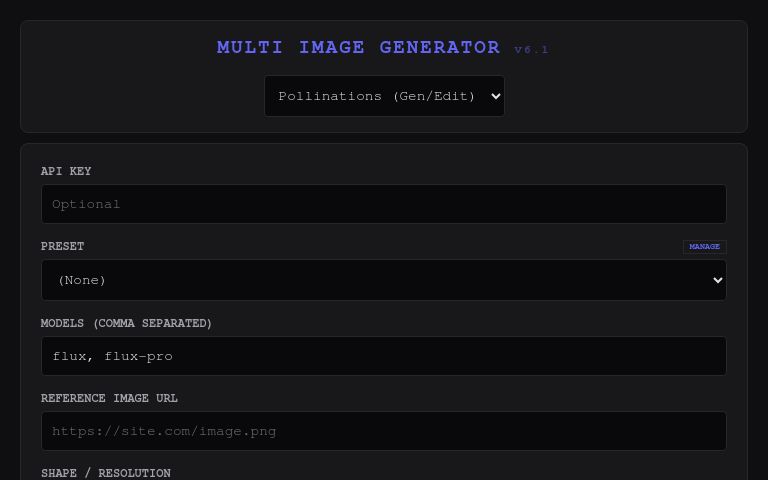 Multi Image Generator v5.6