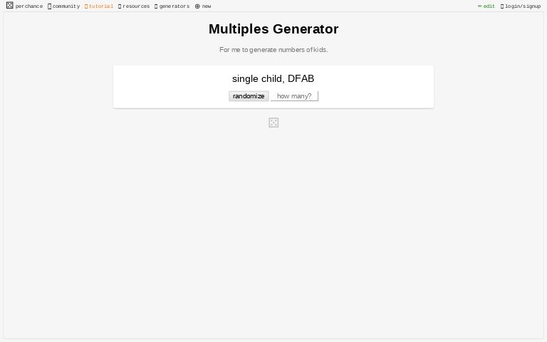 Multiples Generator
